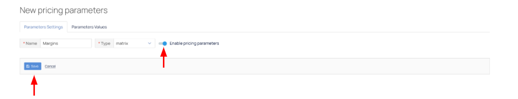 Pricing Parameters sheet – Quicklizard
